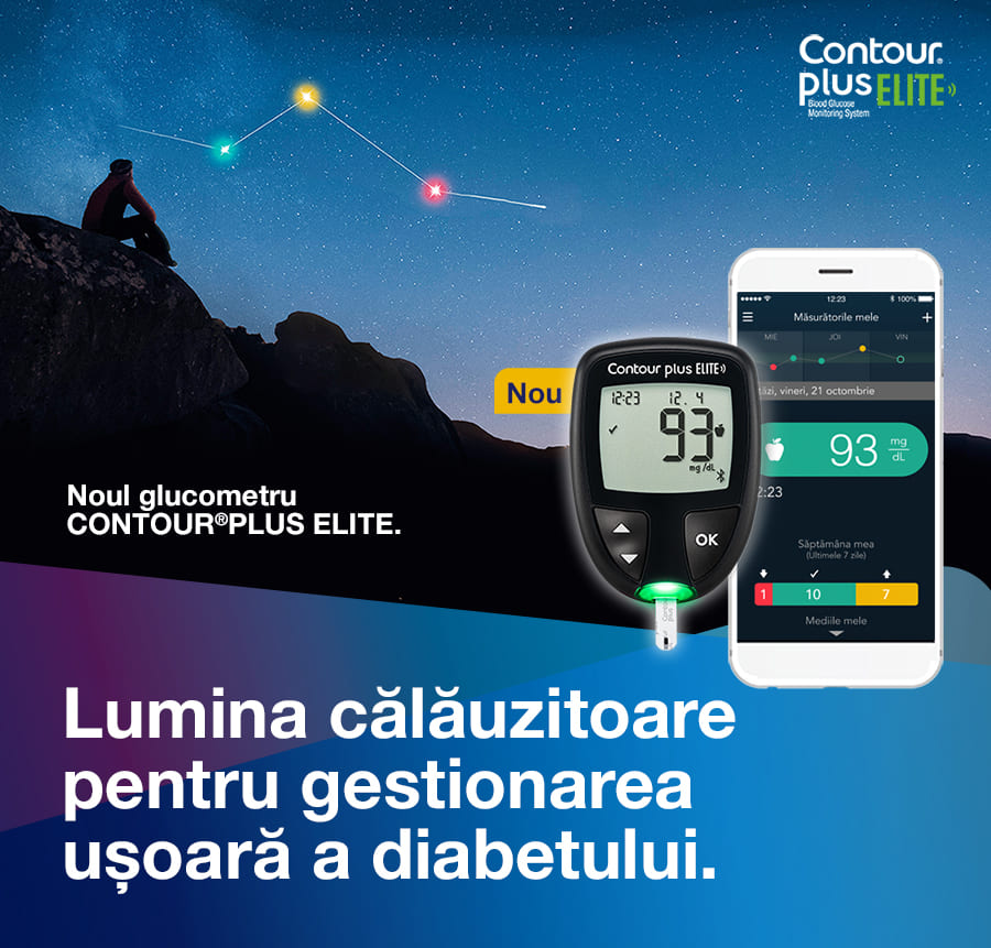 CONTOUR PLUS ELITE sistem de monitorizare a glicemiei